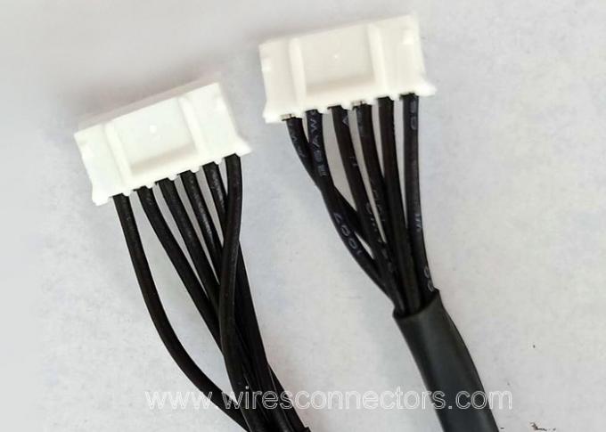 PHR-6P 2.0MM JST Male Connectors 26AWG PVC Black Wire Cable Assembly